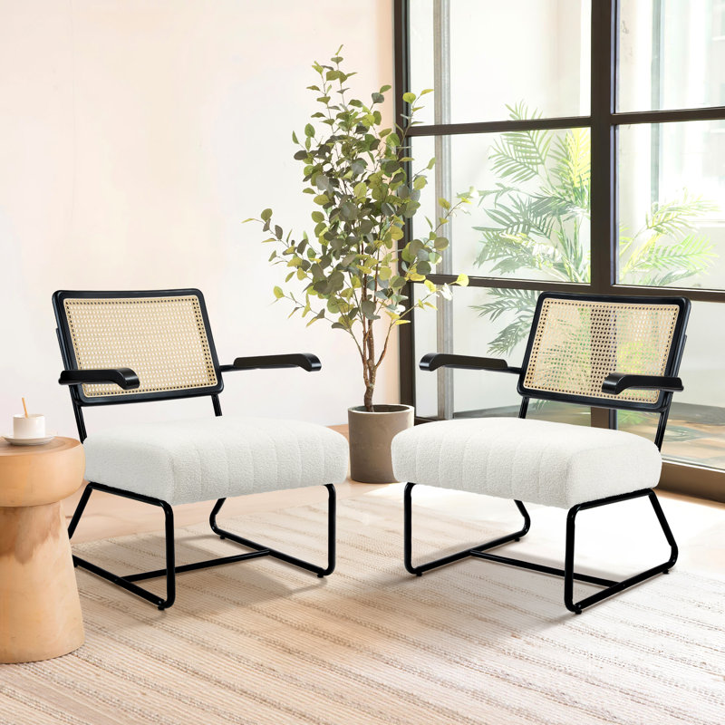 Bay Isle Home Onisim Upholstered Armchair Patio Accent Chair | Wayfair